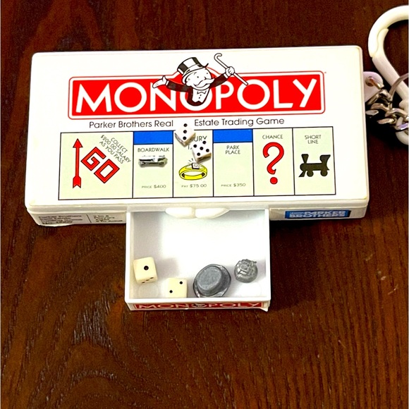 Hasbro | Games | Vintage Hasbro Monopoly Pockettravel Keychain Game ...